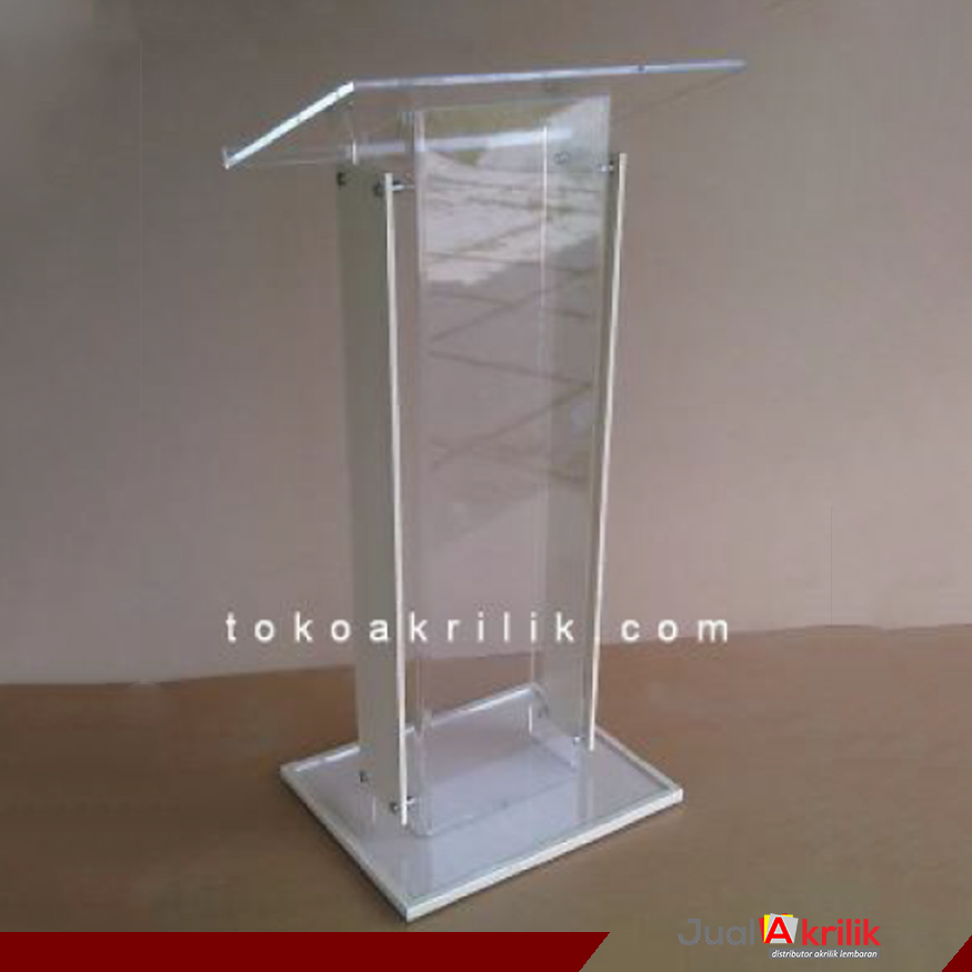 Jual Podium Bahan Kayu Dan Akrilik Bening Seri PD07