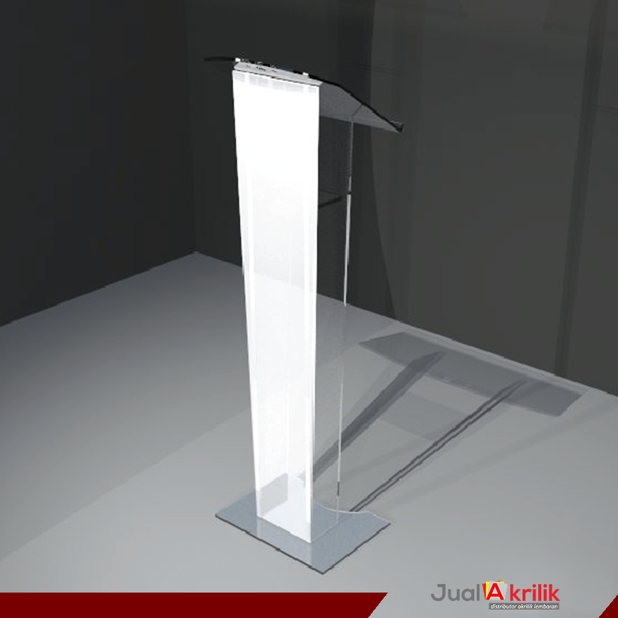 Jual Podium Akriliik PD14 Mini Clear Sunblass Stand Tablet