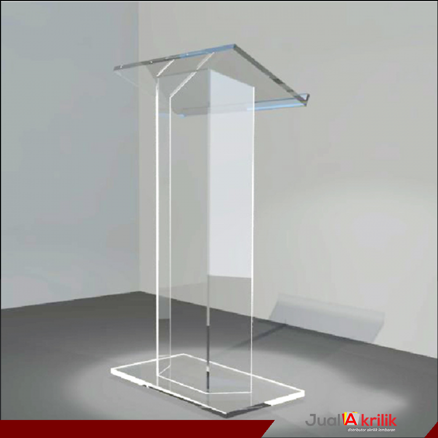 Jual Podium Acrylic PD16 Full Clear
